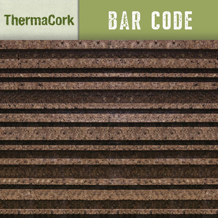 Thermacork Decorative Panel: Barcode Pattern